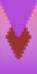 Cute girly heart Minecraft Banner