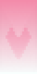 Pink heart Minecraft Banner