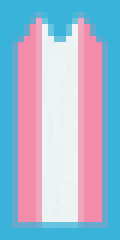 trans flag Minecraft Banner