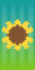 sunflower Minecraft Banner