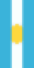 Argentine flag Minecraft Banner