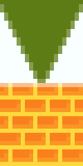 A blocky pineapple Minecraft Banner