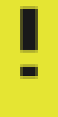 the exclamation banner Minecraft Banner