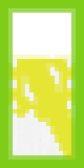 Yellow Q With Green Border Minecraft Banner