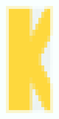 Yellow K Minecraft Banner