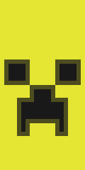 yellow creeper Minecraft Banner
