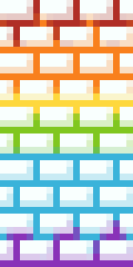 Pastel Rainbow Brick Banner Minecraft Banner