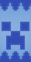 The Blue Creeps Minecraft Banner