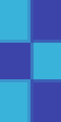 Blue & Light Blue Pattern Minecraft Banner
