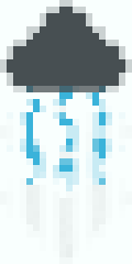 cloud with rain Minecraft Banner Minecraft Banner