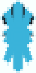 blue axolotl Minecraft Banner