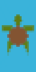 Turtle on Water Minecraft Banner