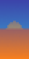Desert sunset banner Minecraft Banner