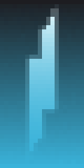 Light Blue Lightning Minecraft Banner