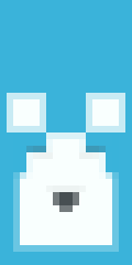 Polar bear head Banner Minecraft Banner