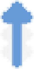 Up arrow cyan Minecraft Banner