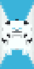 snow skeleton Minecraft Banner