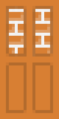 Orange TARDIS Minecraft Banner