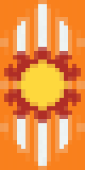 Blood Sun Minecraft Banner