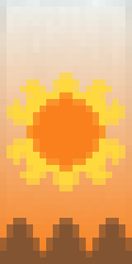 Minecraft Sunset Banner Minecraft Banner