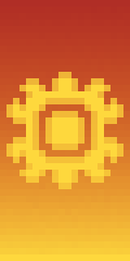 Firey sun Minecraft Banner