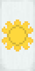 Sun banner Minecraft Banner