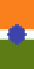Indian flag Minecraft Banner