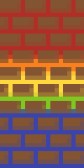 Rainbow bricks Minecraft Banner