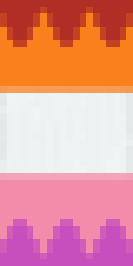 Lesbian Pride Flag Minecraft Banner