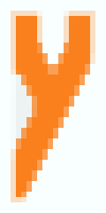 orange letter y Minecraft Banner