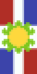 Dominican Republic Flag Minecraft Banner