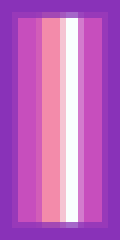 Femme Lesbian flag Minecraft Banner