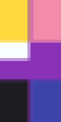 non-binary bi flag Minecraft Banner