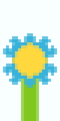 Blue flower Minecraft Banner