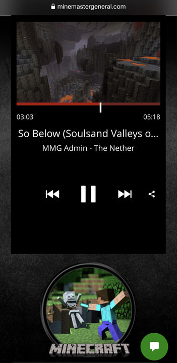 New MMG Website Feature - Minecraft Music!!!