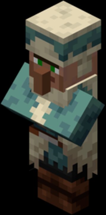 villagers can wear armor!