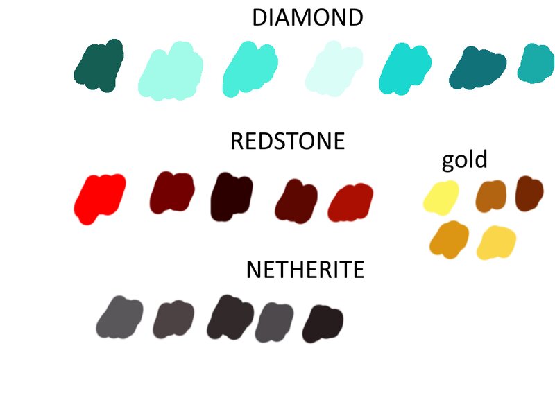 Minecraft Colour Pallet