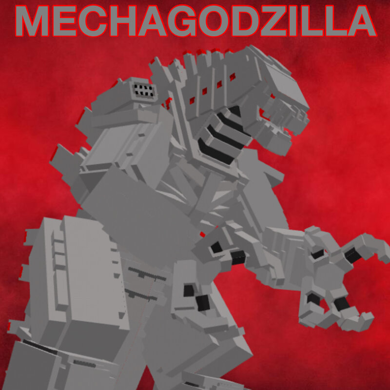 MECHAGODZILLA (MINECRAFT GODZILLA VS. KONG POSTER)