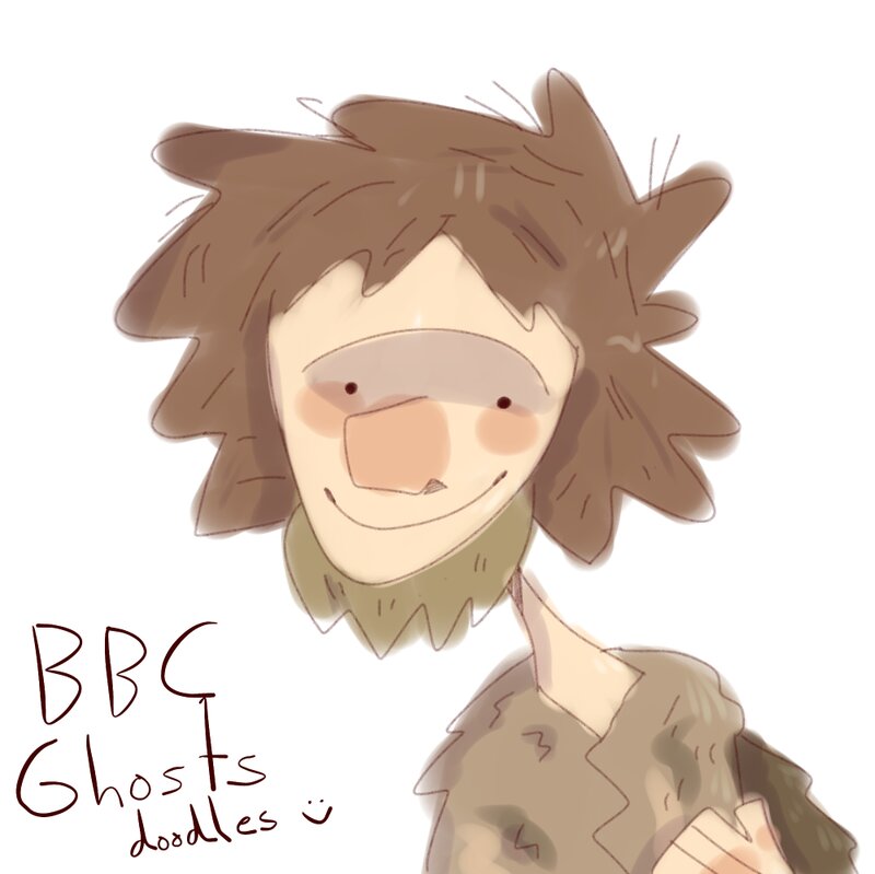BBC Ghosts character doodles :)