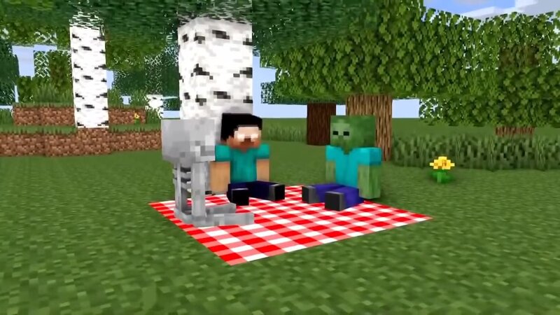 Minecraft gameplay