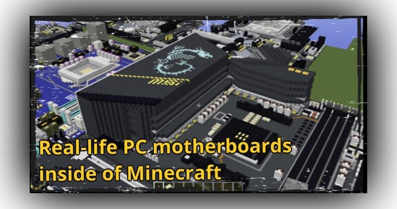 Redditor builds real-life PC motherboards inside of Minecraft