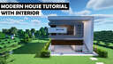 Minecraft: 7x7 Modern Survival House || Tutorial