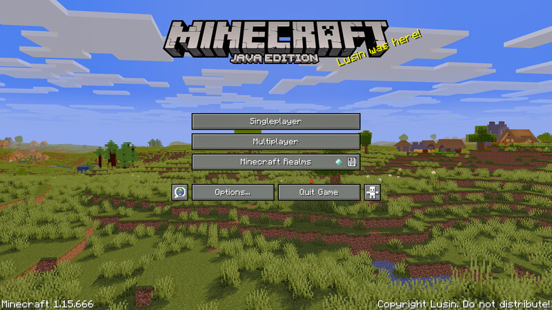 Minecraft Fanmade Custom Title Screen (Summer Theme)