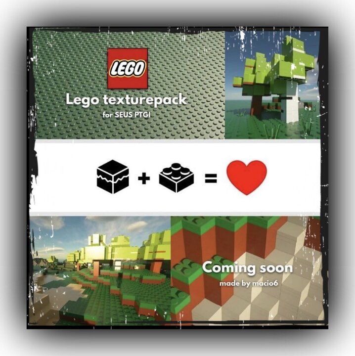 A new Lego-themed texture pack is coming to Minecraft