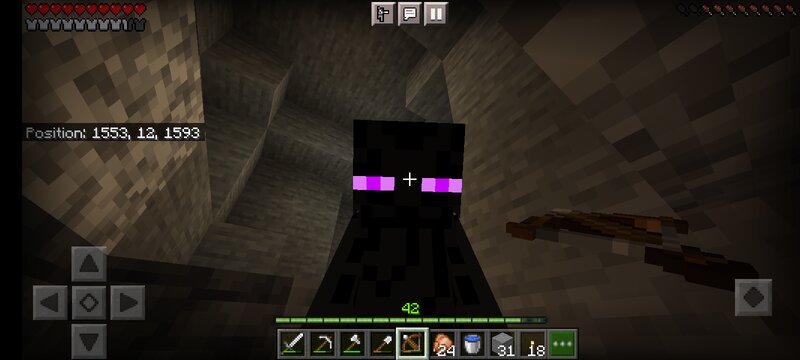 A friendly enderman
