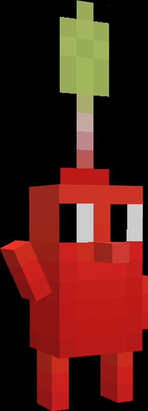 Pikmin + Minecraft / Red Pikmin