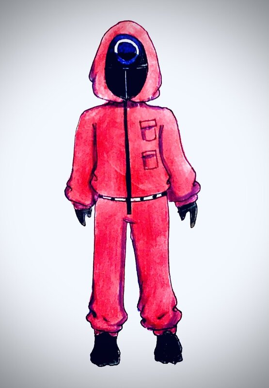 lazy drawing of circle guard