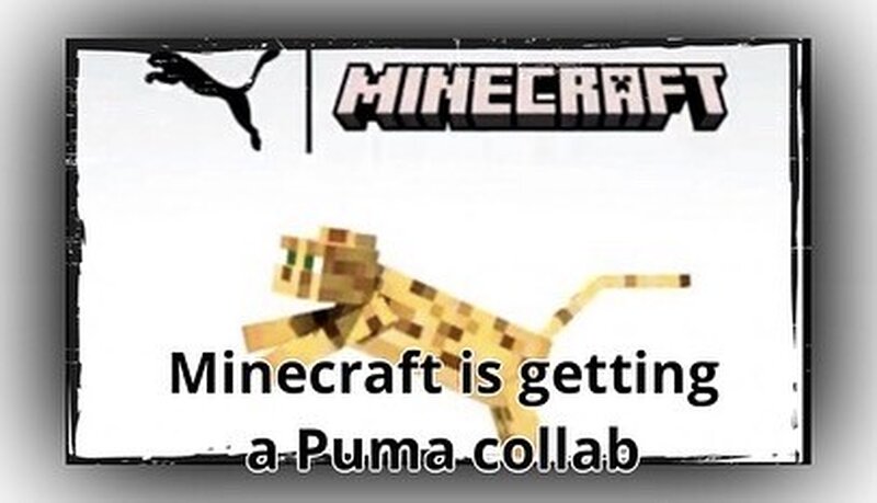 ⛏ Minecraft is getting a Puma collab for some reason