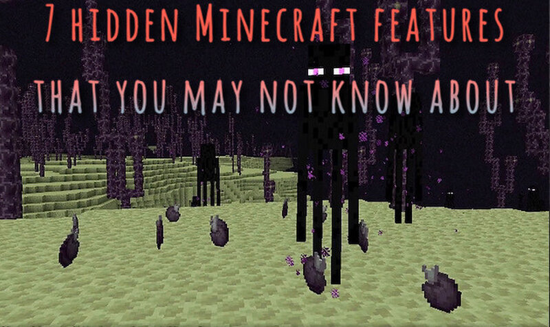 ⛏7 hidden Minecraft features that you may not know about