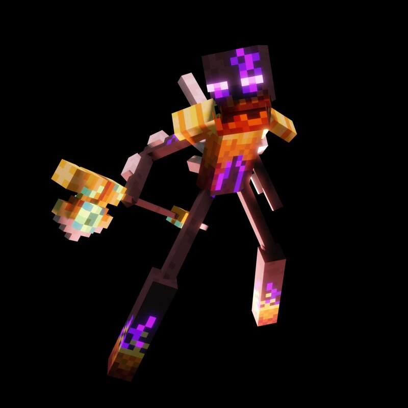 Blaze Armored Ender Warrior Concept